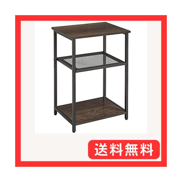 ナイトテーブル暗灰色/39x29x59cm/-・Color:暗灰色Size:39x29x59cm・商品仕様：サイズ（約）39*29*59cm。本体重さ：6Kg　耐荷重(約)：天板ー15KG、中棚ー15KG、下棚ー10KG。　材質：棚板-パー...