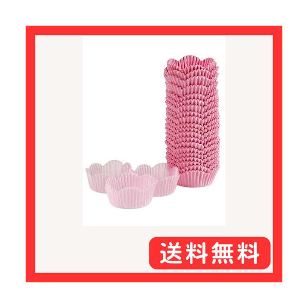 500枚ピンク 花型/8号/A108811・Color:ピンク 花型Size:8号Style:500枚・パッケージ個数:1・本体サイズ(1枚あたり)：8号サイズ(約底径47mm×高さ21〜26mm)・入数：500枚・耐熱温度：200℃(20...