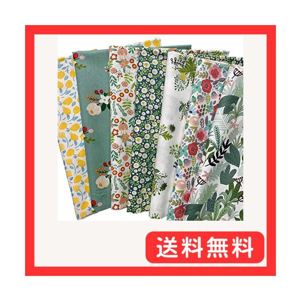 マルチカラー/46x56cm/-・素材：棉100%　しっかり伸びのある、通気性と肌触りの良い生地となっております。・長56×幅46cmの生地を7枚セット(7柄 各1枚)にしてお届けします。・色味を合わせて柄をセレクトしているので、組み合わせ...