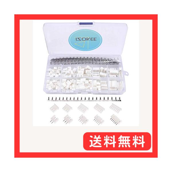 JST端子/-/-・パッケージ個数:460・XHコネクタセット：2.54mmピッチ JST基板用のコネクタ、メスコネクタ80pcs + オスコネクタ80pcs + コンタクトピン300pcs　合計460pcs・定格電流：3A　AC/DC 定...