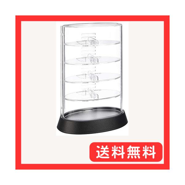 ブラック/サイズ/20×11.5×29cm/BL・パッケージ個数:1・サイズ:200×115×290mm・本体重量:637g・素材・材質:本体・トレー・ベース/メタクリル樹脂(アクリル)・タワー型メガネコレクションケース・トレー4枚付。自由...