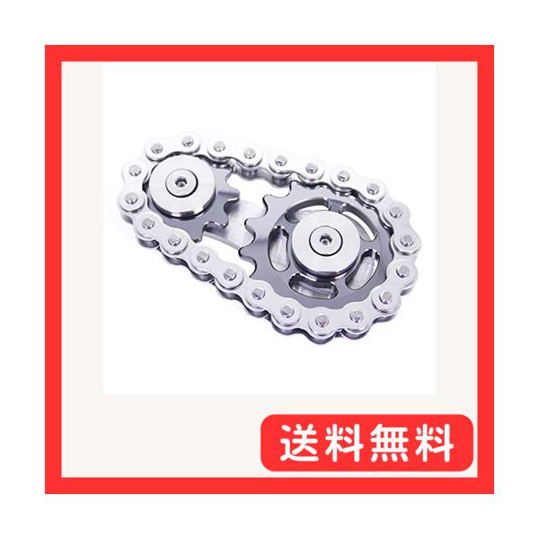 Gear Chainグレー/Small/CF104・Color:グレー・：DMaos; フィジェットチェーン、大人と子供のための繊細なギフト-カラフル（ドライバーが含まれています）。・安定したベアリングを備えた金属ステンレス鋼で作られ、各チ...