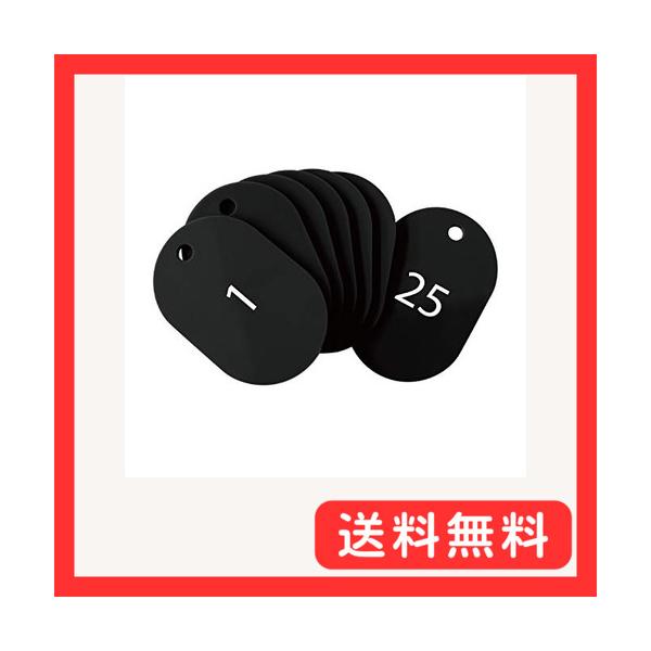 番号:1-25ブラック/大/BF-50-BK・Color:ブラックSize:大Style:番号:1-25PatternName:単品・パッケージ個数:1・使い勝手の良い定番の小判型番号札・荷物のお預かりや順番待ちの整理券として使用できます。...