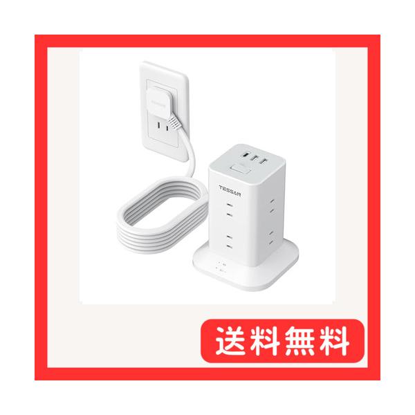 usb-aグレー/5m&amp;usb-c 薄型プラグ/TPS04-JP-C・Size:5m&amp;usb-c 薄型プラグColor:グレー・タワー電源タップmini型この電源タップは日本のために研究し、設計されていて、一般的なタワー型コ...