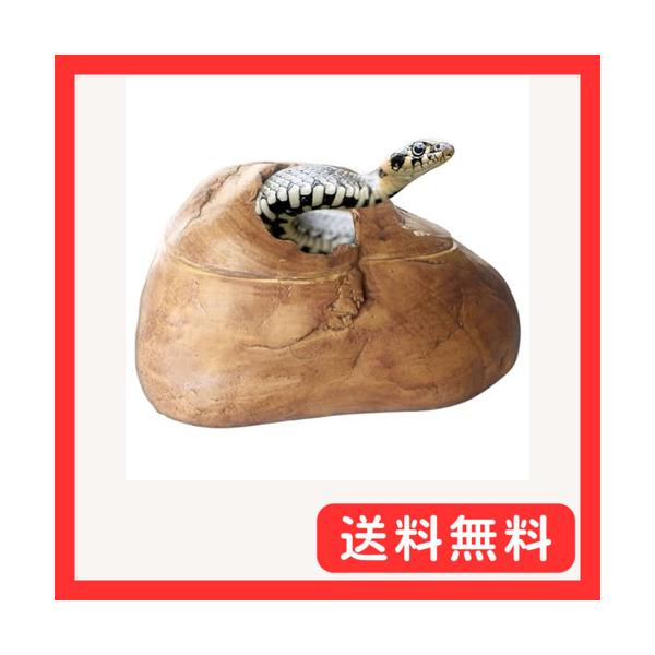 カジュアル-/大/-・Size:大・蛇 ヘビ シェルター:蛇の健康と快適さを追求した、へびのための安心して隠れることができるシェルター（家）です。ヘビが落ちく理想的なサイズ・形状・材質を厳選。初心者にもおすすめなヘビの隠れ家です。・ヘビ専用...