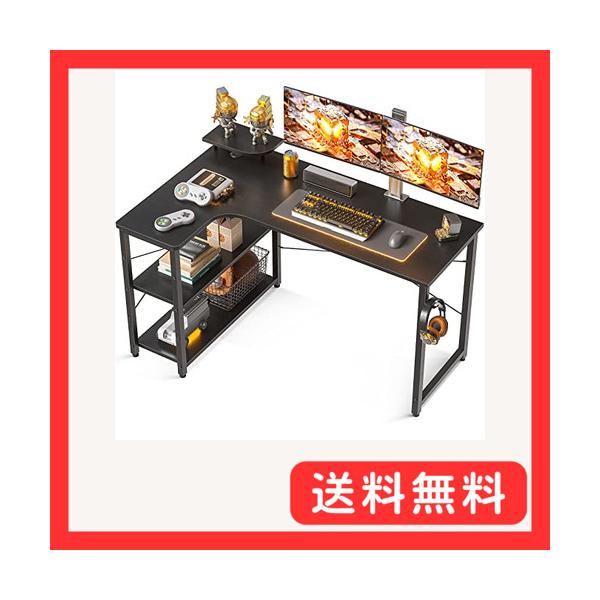 L字型ブラック/130*80*74cm/-・Size:130*80*74cmColor:ブラック・商品仕様パソコンデスクとしてはもちろん、ゲーミングデスクとしても使用できるおしゃれなL字デスク。本体サイズ：約幅130×奥行80×高さ74CM...