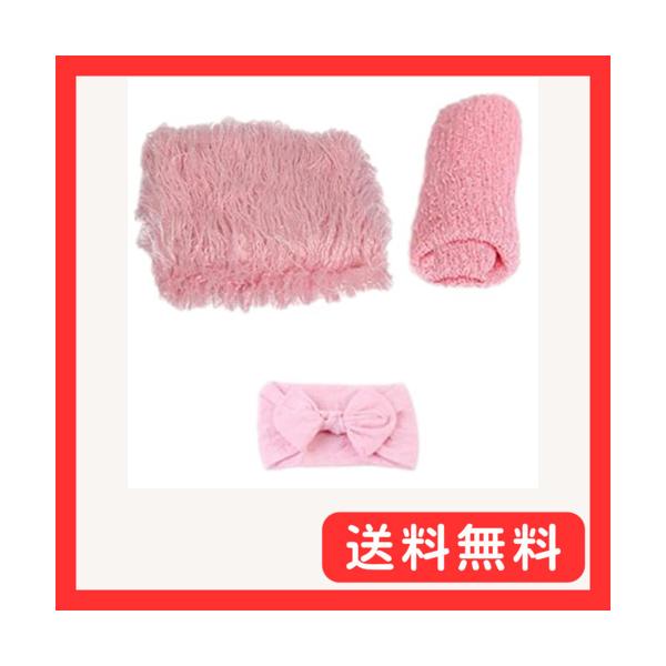 シンプルピンク/-/-・Color:ピンク・?赤ちゃんの“天使の瞬間”を残せる撮影セット新生児撮影にぴったりなベビーブランケット・ヘアバンド・タオルの豪華3点セット。SNS映えも抜群で、自宅で手軽にプロのような写真が撮れます。・?ふんわり包...