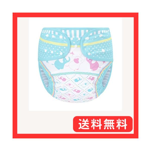 可愛いブルー/-/LA22-LB-DC011・可愛い絵柄LittleForBigならではの「象ちゃん」の柄、青と白の色合いで超可愛い。日常使いにもピッタリです。・調整可能なウエストと長さウエストと前に付いているスナップで、自由にサイズ調整が...