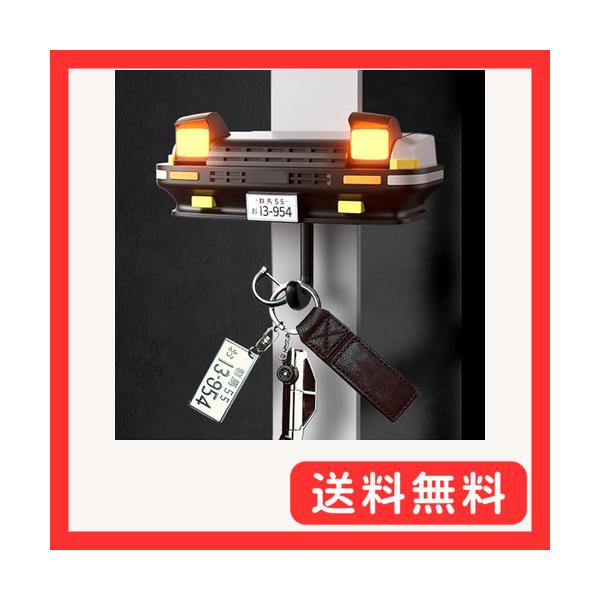 レトロブラック（ライト付き）/Small/sd131d3・Color:ブラック（ライト付き）・マンガの車 キーハンガー車文化をテーマにしたキーフックは、フリップオーバーライトを採用し、鍵を掛ける際に優しい光を点灯る特別なおもしろグッズです。...