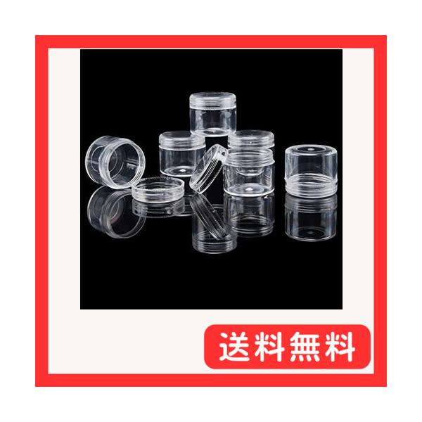 Design透明/約3.9cm×3.3cm/X-C080Y・セット?容：6個セット。各丸ケースの直径：約3.9cm、高さ：3.3cm。容量：15ml。6個セット。・透明なデザイン：透明なケースで中身がよく見えるので、物を探すのも簡単です。部...