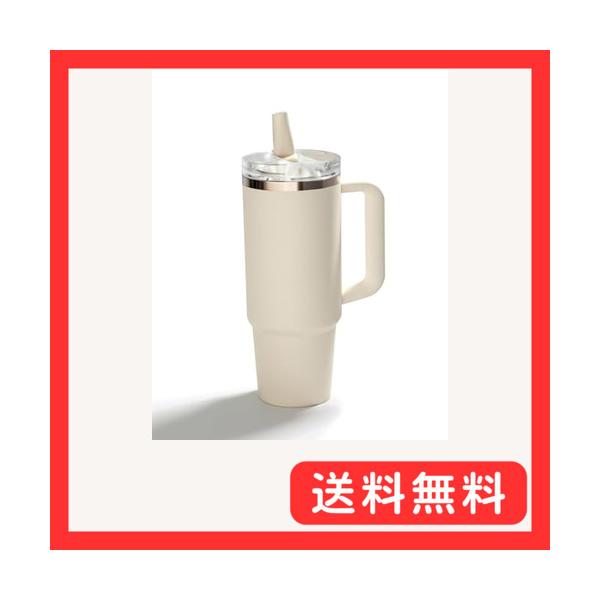 クリームホワイト/900ml/PANT001・Color:クリームホワイトSize:900ml・逆さにしても漏れない安心構造 完全密閉＆折りたたみ式ノズル採用。逆さにしても漏れないストロー付きタンブラー。蓋付きだからバッグに入れても安心。通...