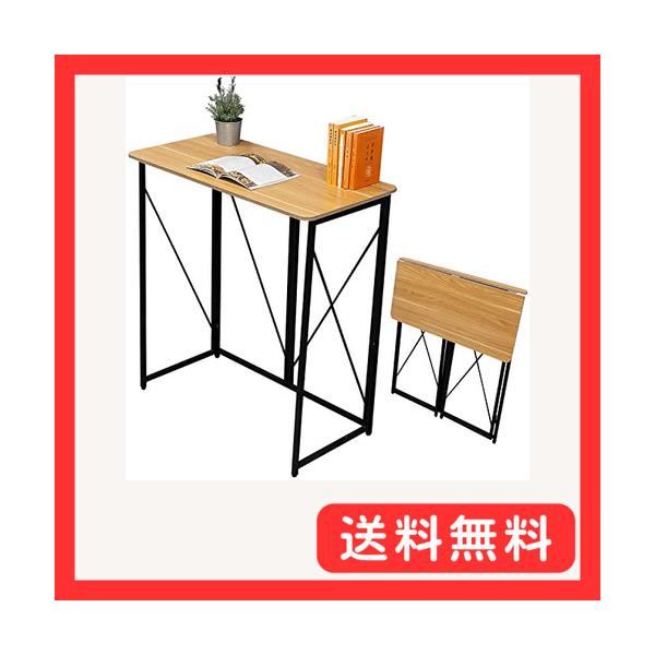 折りたたみオーク/幅100×奥行50CM/-・Size:幅100×奥行50CM・簡単なインストール 非常にシンプルで、セットアップに 1 分しかかかりません。組み立て工程が嫌いな人にとって、この小さな折りたたみデスクは非常に良い選択です。・...