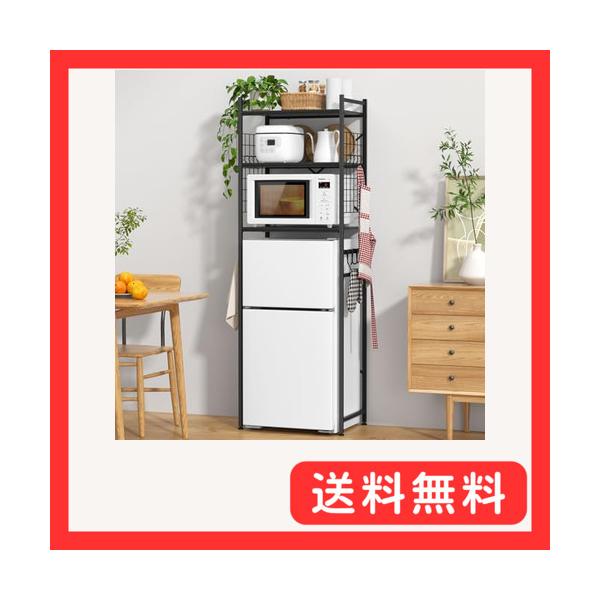 ミニマリストブラック/Large/SH32・Color:ブラック・?商品仕様商品サイズ：幅60×奥行40×高さ180cm、棚板サイズ：幅56×奥行40cm。フレームの内寸幅は56cmなので、最大幅56cmまでの冷蔵庫に対応できます。（ご注意...