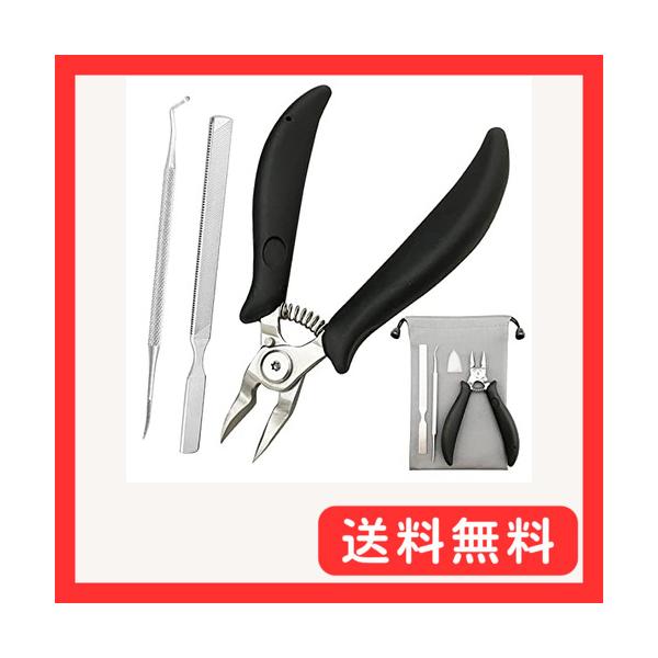 ブラック/-/新タイプ・新着ランキング1位（爪きり部門）ありがとうございます。皮膚科医師と共同開発巻き爪（陥入爪）、硬い爪、厚い爪でも切りやすい「ステンレス製ニッパー爪切り」と、爪のお手入れに便利な「爪ヤスリ」、「巻き爪やすり＆爪垢取り」の...