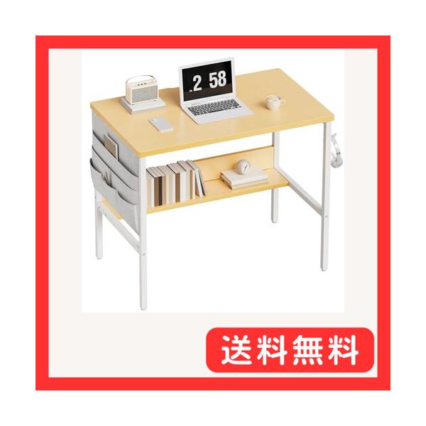 ?典的ライトオーク/幅80cm/-・Color:ライトオークSize:幅80cm・商品仕様テレワークデスクとしてはもちろん、ゲーミングデスクとしても使用できる棚付きデスク。本体サイズ：約幅80×奥行50×高さ74CM /素材：PBボード本体...