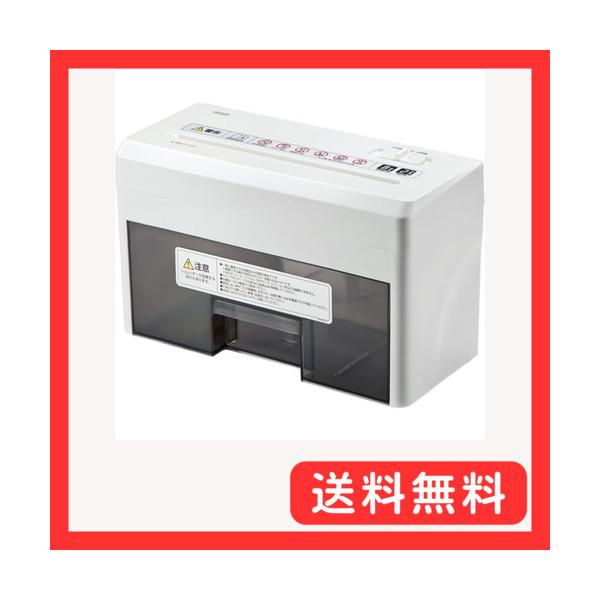 ホワイト/-/400-PSD025・パッケージ個数:1・卓上に置けるコンパクトな電動シュレッダーです。置き場所に困らない小型サイズで、机上や棚などに省スペースに収まります。細断形状は3×10mmのマイクロクロスカットで、情報漏えいを防ぎます...