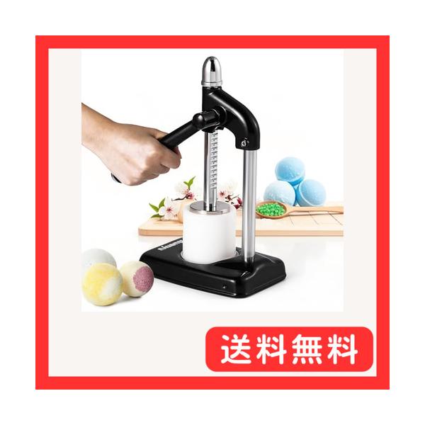 ブラック/小型/YSS-28・信憑性手でバスボムを作るのは時間がかかるだけでなく、崩れてやすいです。Huanyuのバスボムメーカーを使えば、混ぜた材料を型に入れて、固まるのを待つ必要なくバスボムがきれいに作れます。・手作りの楽しさ材料を自由...