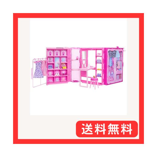 4ドリームクローゼット ドール別売り/-/HXD59・Color:4ドリームクローゼット ドール別売り・パッケージ個数:1・内容バービーのドリームクローゼットが登場広げると約90cmと大きく収納スペースも抜群洋服、くつ、バッグ、アクセサリー...