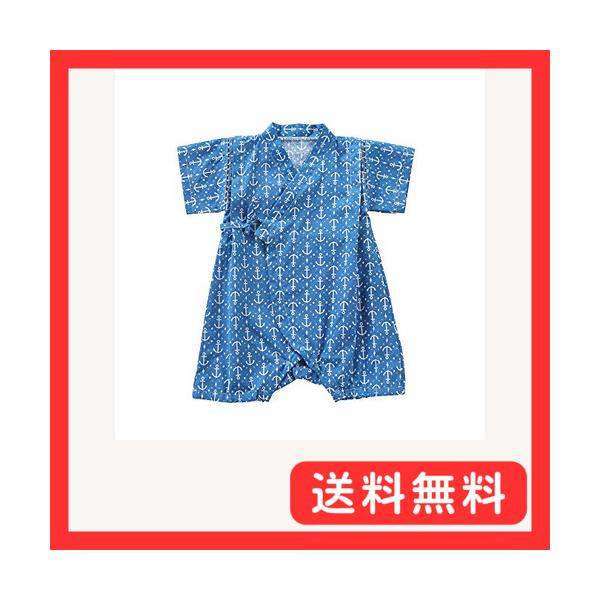 Tunicブルー/90/PY42122B-blue-1-24M・Size:90Color:ブルー・パッケージ個数:1・かわいいデザイン‐夏の風物詩がパッチワーク柄にプリントされたプッチーの甚平オールです・綿100%、肌触りが気持ちいいコット...