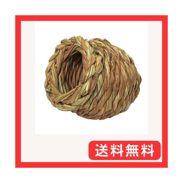 パッケージ個数:1・サイズ：径120×長さ135mm　手作りのため、サイズに多少誤差があります。・材質：イネ科天然草（熱殺菌処理済み）・適応鳥：キンカ鳥、十姉妹、コキン鳥、文鳥など