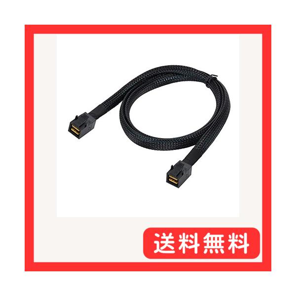 ブラック/-/SF-068・パッケージ個数:1・内蔵ミニシリアル接続SCSI HD x4 (SFF-8643) - SFF-8643ケーブルです。・長さ:50cm・SAS/SATAアダプターをSAS/SATAバックプレーンに接続するために使...