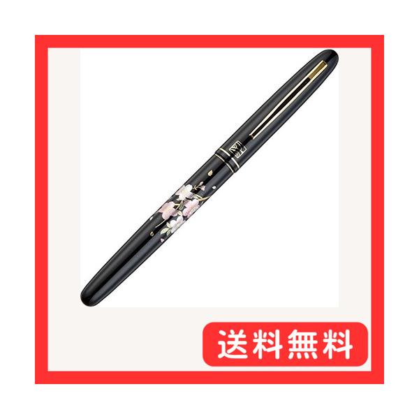 桜唄/黒黒/-/DU184-015・Style:桜唄/黒・パッケージ個数:1・日本が誇る伝統工芸である蒔絵を表現した軸が特徴の万年毛筆。・本体サイズ11径×137mm