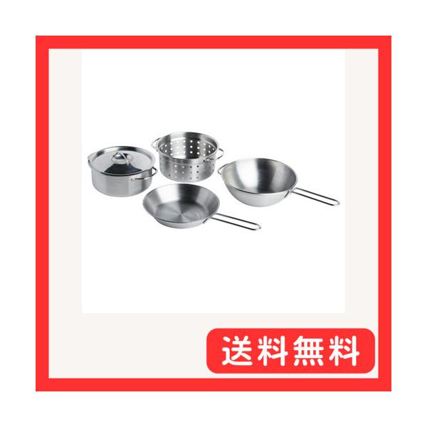 ステンレススチール/ワンサイズ/00167839・パッケージ個数:1・ミニチュア調理器具セットの丸みを帯びたエッジと、丈夫なステンレスゲーム。・ロールプレイ、子が促進真似て社会スキルを開発がるでっち上げると独自の役割を参照してください。・推...