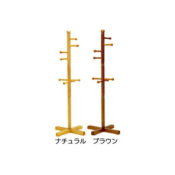 ※ブラウンの色味は画像より若干明るい色味となります木の温もりが感じられる天然木を使用したスタンドハンガー。お子様の初めての洋服やコート、帽子、かばんなどが掛けに。丸型の衣類掛けバー採用でお子様にも安全です ■サイズ(約)　W500×D500...