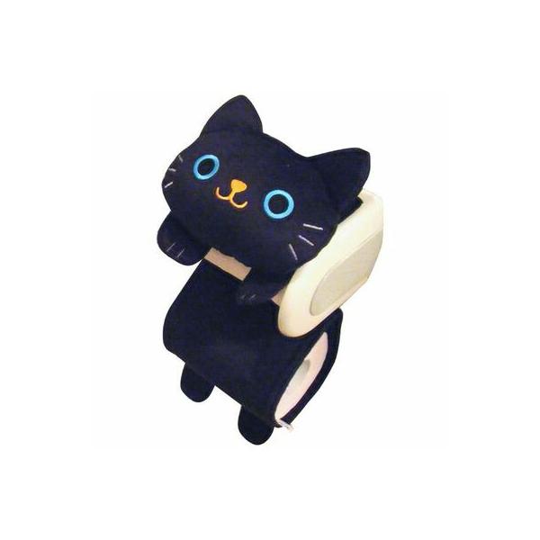 【商品情報】●ぬいぐるみみたいな可愛いねこモチーフのトイレ用ペーパーカバーです。●面ファスナーで簡単に取り付けができます。●お腹の部分にはロールペーパーを１つストックでき、実用的なデザインです。●短めの毛足で手触りもよく、トイレを癒しの空間...