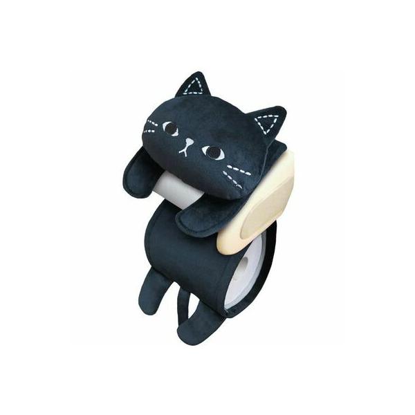【商品情報】●ぬいぐるみみたいな可愛いねこモチーフのトイレ用ペーパーカバーです。●面ファスナーで簡単に取り付けができます。●お腹の部分にはロールペーパーを１つストックでき、実用的なデザインです。●短めの毛足で手触りもよく、トイレを癒しの空間...