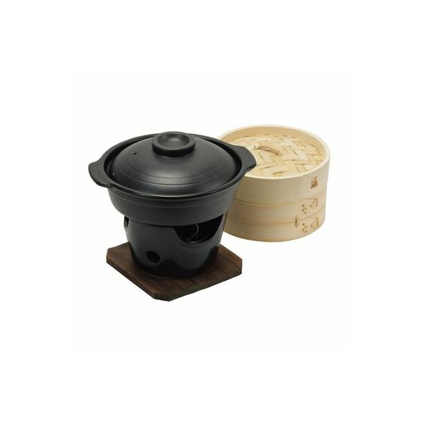【商品情報】●陶器ならではの味わい、温かみのある風合いで料理の美味しさが引き立ちます。 ■商品サイズ(約)：幅205×奥行185×高さ180mm製品重量（約）：1538gせいろ使用時：幅205×奥行185×高さ240mm製品重量（約）：17...