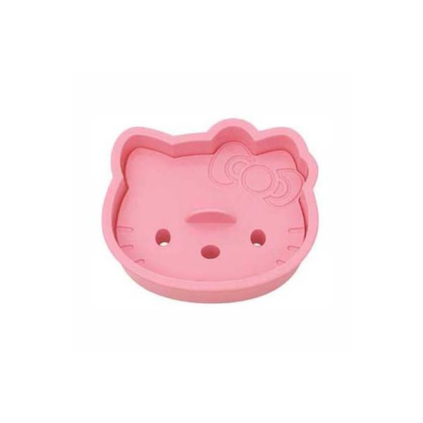 【商品情報】食パンがかわいいキティの顔型に抜けます。●枠用抜き型と顔用抜き型の2つに分かれていますので、輪郭抜き用のみでもご使用頂けます。●6枚切り（20mm）〜8枚切り（15mm）程度の厚みの食パンに適しています。※クッキー生地は厚み3．...