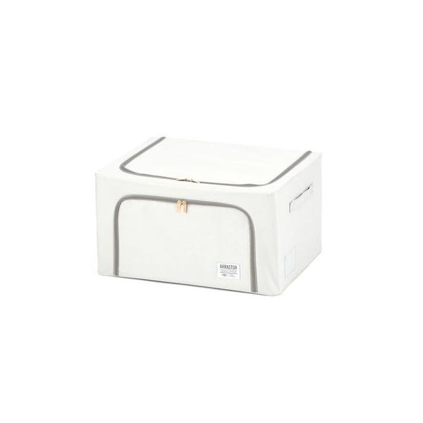 【商品情報】●フレームでしっかり支えて積み重ねができる収納ボックス。●丈夫な底板入りで使わないときはコンパクトに収納！●ホコリを防ぐフタや、持ち運びに便利な持ち手付きなのも嬉しい♪ ■商品サイズ(約)：幅50x奥行40x高さ28cm　本体重...