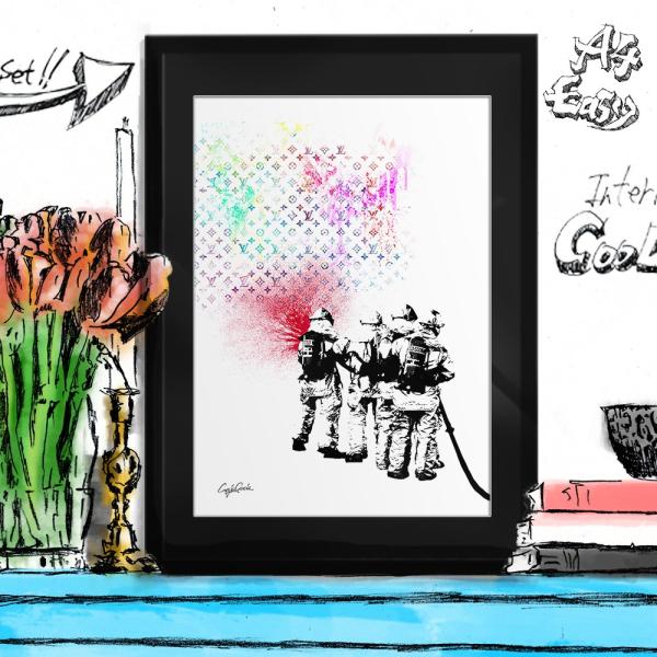 Craig Garciaの高品質ポップアートポスター！キャンバスの質感がアートな世界を演出します。飾りやすいA3(297×420mm)ポスターでお部屋の雰囲気をがらりと変えてみませんか？※このページはポスター単品販売のページです。