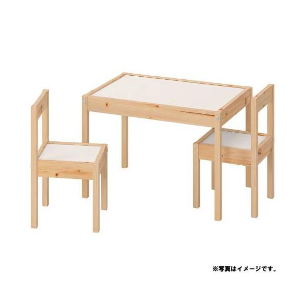 ■説明：コンパクトなサイズなので、小さい部屋や狭いスペースにぴったりです。フレームはパイン無垢材製で、天板はホワイトのフォイル仕上げなので簡単に汚れを拭き取れます。対象年齢：3-6歳■サイズ：テーブルの長さ: 63 cmテーブルの幅: 48...