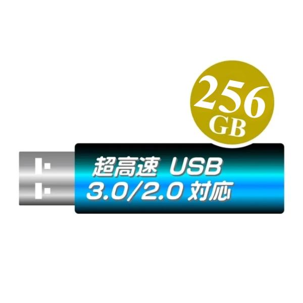 USBメモリ 一流メーカー USB3.0対応品【USB3.0メモリ256GB】1年保証■商品説明USB 3.0 フラッシュドライブ■製品詳細・容量：256GB・インターフェース：USB 3.0（USB 2.0 と下位互換性あり）・システム要...