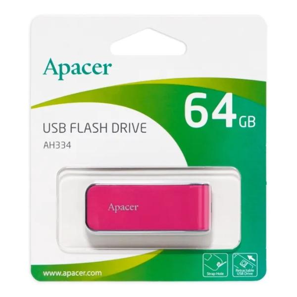 USB2.0メモリ 64GB 5年保証 スライド式 Apacer AP64GAH334P-1JANコード：4712389910691■商品説明スライド式 USB 2.0 フラッシュドライブ■製品詳細・容量：64GB・インターフェース：USB...