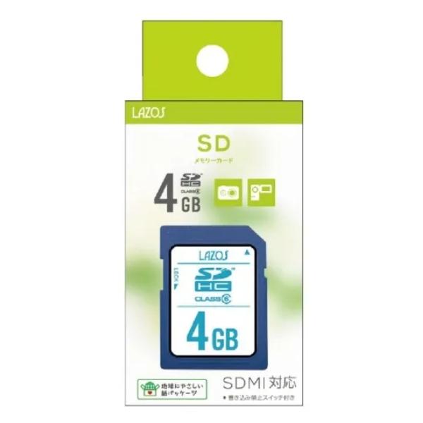 SDHCカード 4GB L-B4SDH6 LAZOSJANコード：4571414159357■商品説明■商品説明SDHCカード 4GB有名でないメーカーの格安品ですので配布用などにお勧め有名メーカーよりも不良率高いので、大切なデータは別メデ...