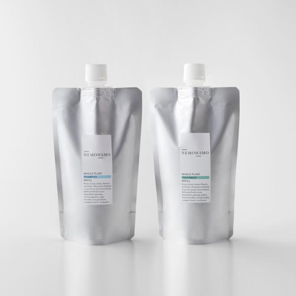 オタネニンジン、ホホバ、センブリなど、植物由来の成分を贅沢にブレンドしたシャンプー＆トリートメントの詰替えセットです。石油系成分無配合、ノンシリコン処方で地肌にやさしく、健康的でつややかな髪へと導きます。ラベンダーやゼラニウムがおりなす透明...