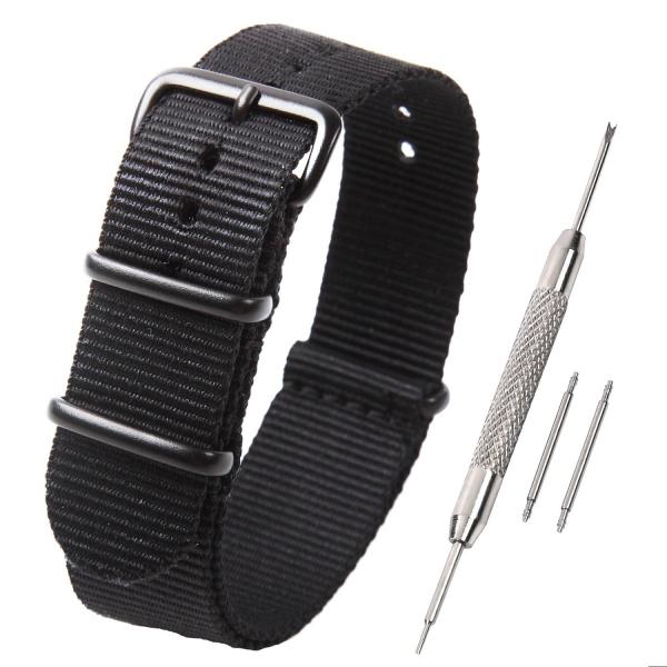 ■ベルト長さ　　　※幅18ｍｍ　約255〜265ｍｍ　※幅20ｍｍ　約255〜265ｍｍ　　※幅22ｍｍ　約265〜280ｍｍ　※幅24ｍｍ　約265〜280ｍｍ　　■厚み　　約1.2ｍｍ　　交換説明書　交換工具　バネ棒付です。■NATOタ...