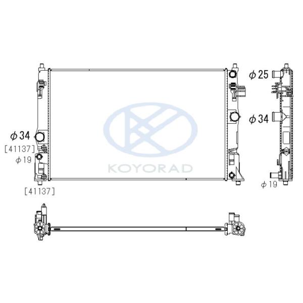 ラジエーター 社外新品 ラジエーター　コンデンサー老舗の専門メーカー　コーヨー製　保証1年材質、冷却能力は純正品とほぼ同等です。●参考適合型式カローラクロス6AA-ZVG16 2023.10-＊参考ですので必ず事前に適合のお問合せをしてくだ...