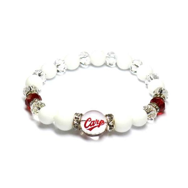 広島東洋カープ球団承認グッズの天然石ブレスレットです、みんなで広島東洋カープを応援しよう！【サイズ】Sサイズ 手首回り約 16〜17cm【サイズ】Mサイズ 手首回り約 17〜18cm【サイズ】Lサイズ 手首回り約 18〜19cmロゴ彫り水晶...