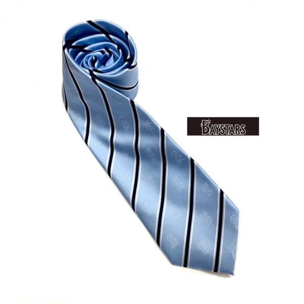 プロ野球球団ネクタイ横浜DeNAベイスターズ球団承認グッズ。球団をイメージしたカラーや人気マスコットをモチーフに取り入れたオフィシャルライセンス商品です。【デザイン】    ジャガード織  【サイズ】 全長143cm   大剣幅8cm   ...