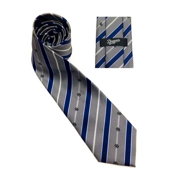 プロ野球球団ネクタイ中日ドラゴンズ球団承認グッズ。オフィシャルライセンス商品です。【デザイン】    ジャガード織  【サイズ】 全長143cm   大剣幅8cm   小剣幅4cm【素材】    ポリエステル100%【注意事項】 ・着用時の...