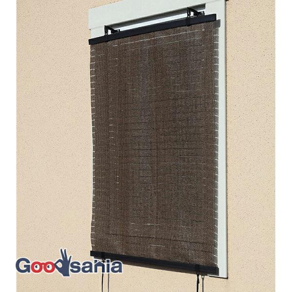 夏の日差しも和らげてくれるすだれ目隠しとして使用してもOK！光が強すぎるのが苦手な方にもぴったり簾 すだれ スダレ シェード 120 長方形 紫外線 uv uvカット 夏 日差し 日除け 日よけ 風通し 目隠し めかくし ベランダ ウッドデ...