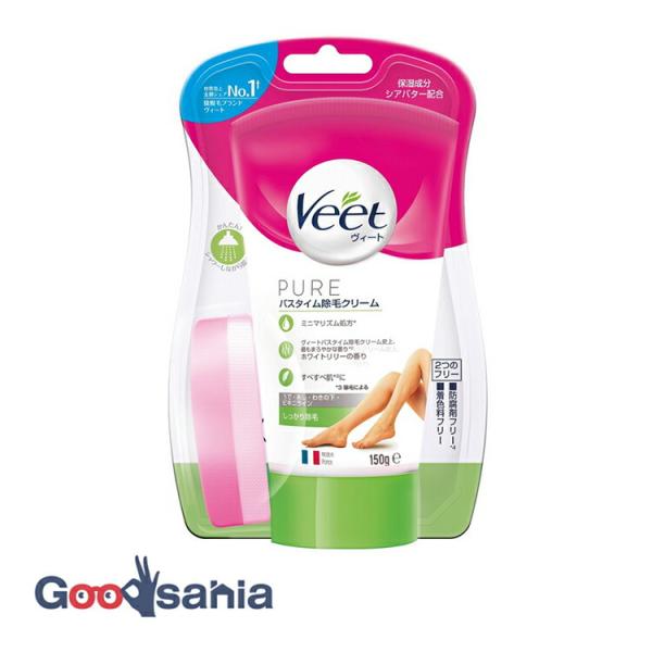 ヴィート Veet ピュア バスタイム 除毛クリーム しっかり除毛 150gPUREバスタイム除毛クリームしっかり除毛。ミニマリズム処方※。2つのフリー：着色料フリー、防腐剤フリー※4。香り改良。ヴィートバスタイム除毛クリーム史上最もまろや...