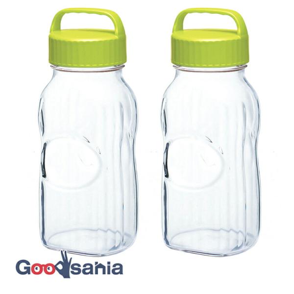 東洋佐々木ガラス 保存瓶 漬け上手果実酒ポット ポット (オリーブグリーン) 日本製 クリア 2000ml 2個入 I-77861-OG-B-JAN冷蔵庫のドアポケットにすっきり収納できる！梅やレモンなど季節のフルーツを使ったシロップやお酒...