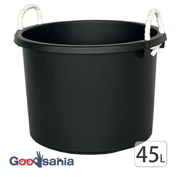 平和工業 たらい 万能容器 日本製 ブラック 45L 園芸 アウトドア 洗車 水槽なんでも使える万能容器！一家に一台あればとても便利園芸・アウトドア・洗車・水槽など多用途に使える＆安心の日本製バケツ 黒 大容量 大きい 大きめ 大 45l ...