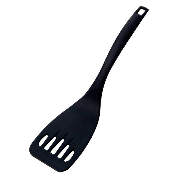 サンクラフト ナイロンターナー GF-02Bグラスファイバー入りナイロンで作られた一体型のツールです。耐熱温度が高く230℃まで耐えられます。一体型なので洗いやすいです。ターナー ナイロン 調理 グラスファイバー入り