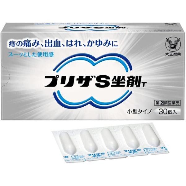 痔疾用外用薬痔の痛み・出血・はれ・かゆみに◆プリザS坐剤Tは、炎症をおさえるヒドロコルチゾン酢酸エステルなど、痔の治療に効果的な成分が配合されています。これらの成分が作用し、痔の症状である痛み・出血・はれ・かゆみを緩和します。◆坐剤を小型化...